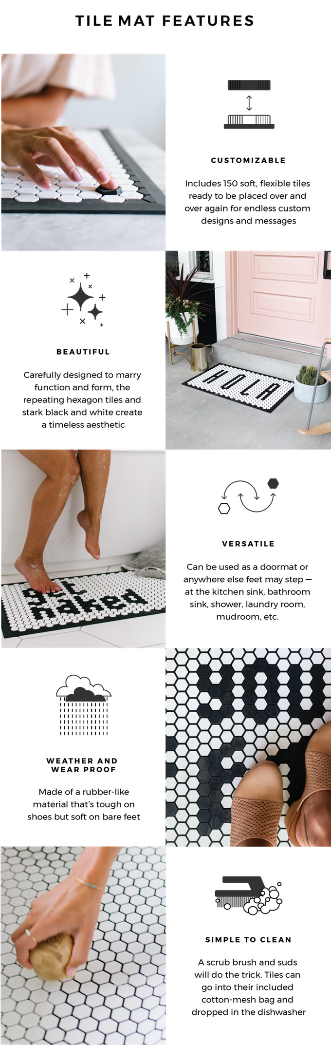 Customizable Tile Doormat – I Crave This