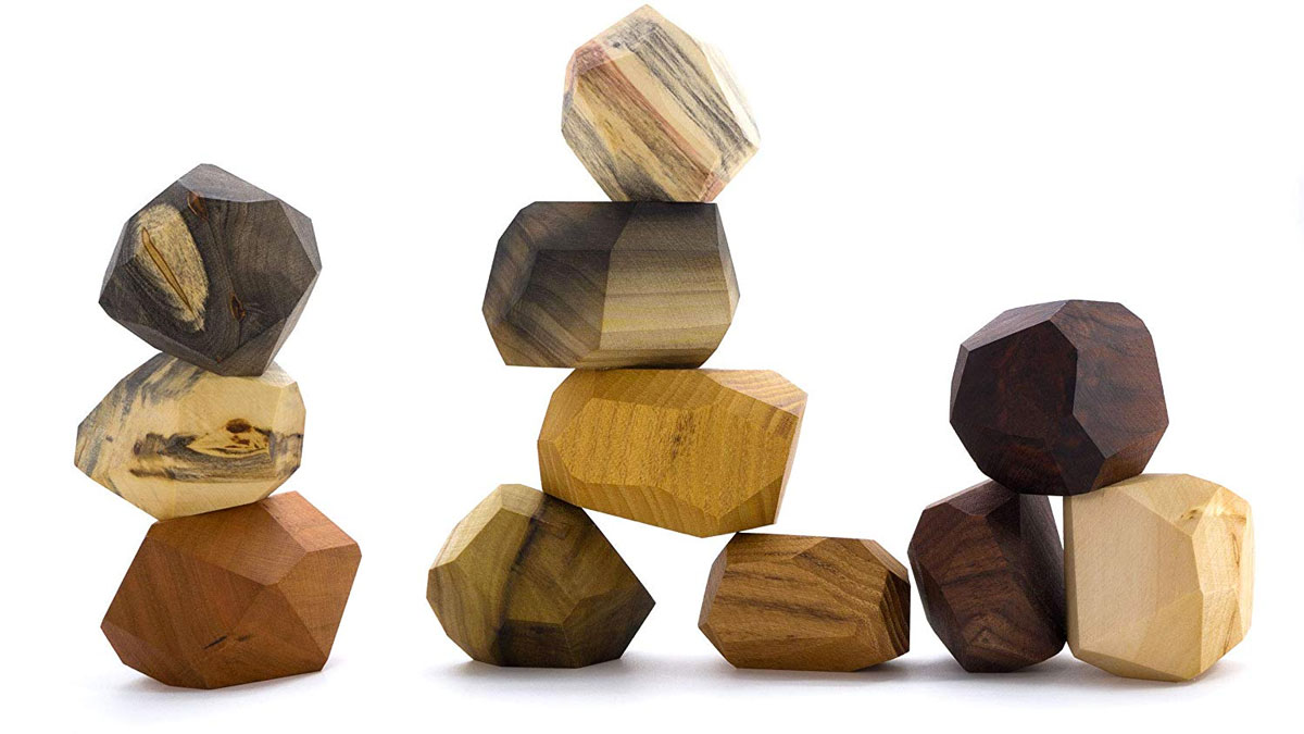 Tumi Ishi Wood Rock Balancing Blocks – I Crave This